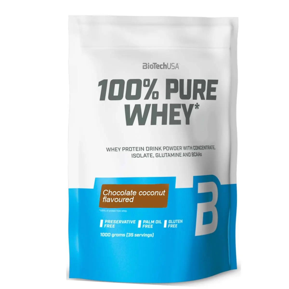 BioTechUSA Whey Protein 100% Pure, Čokolada i kokos, 1kg