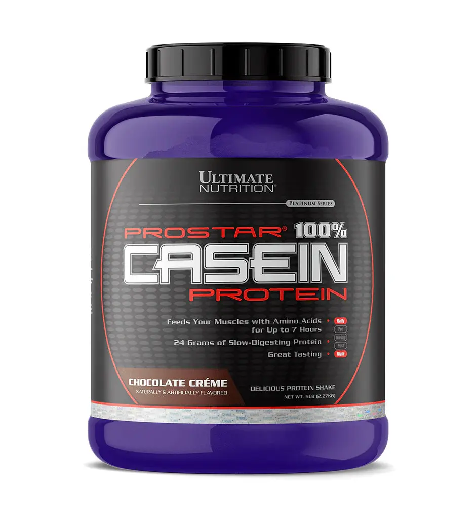 Ultimate Nutrition Protein Prostar 100% Casein, Čokolada, 2.24kg