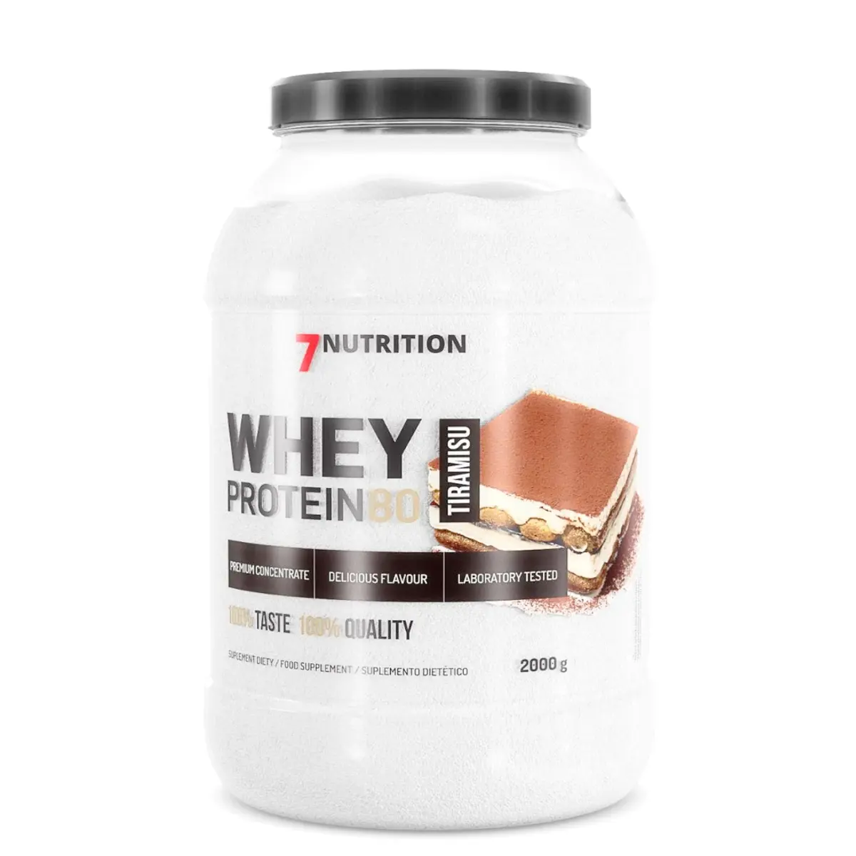 7 nutrition Whey Protein 80%, Tiramisu, 2kg