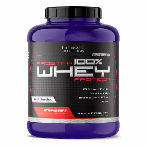 Ultimate Nutrition 100% Whey Prostar, Jagoda, 2.39kg