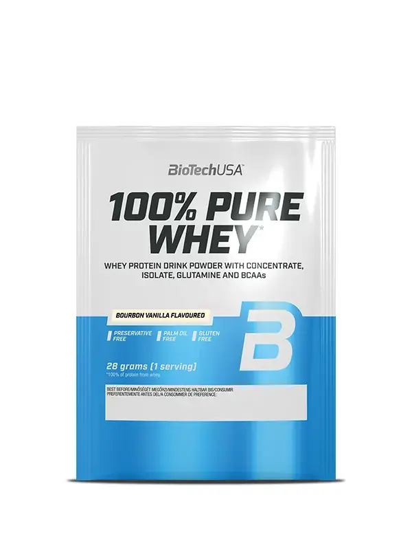 BioTechUSA Whey Protein 100% Pure, Burbon vanila, 28g