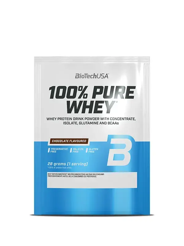 BioTechUSA Whey Protein 100% Pure, Čokolada, 28g