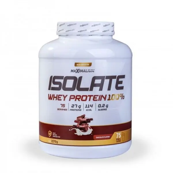 Maximalium Whey Protein Isolate, Čokolada, 2.270g