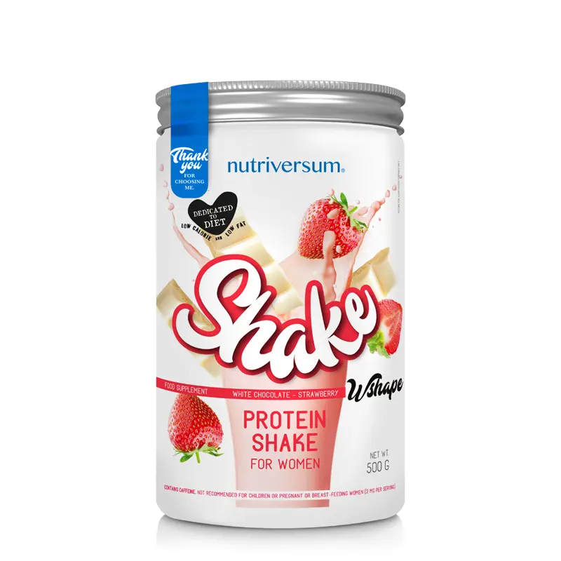 Nutriversum Proteinski šejk za žene Wshape, Jagoda-Bela čokolada, 500 g