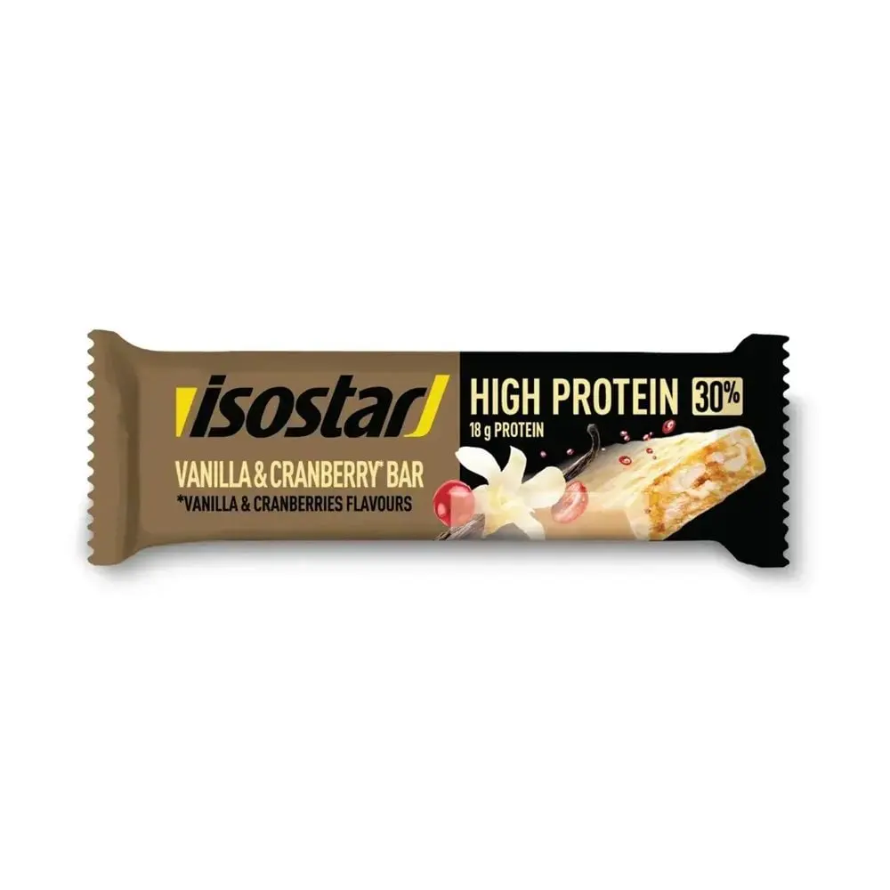 Isostar Proteinska čokoladica 30%, Vanila i Brusnica, 55g