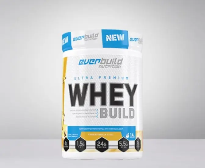 Everbuild Nutrition Whey Protein Build, Vanila, 454g