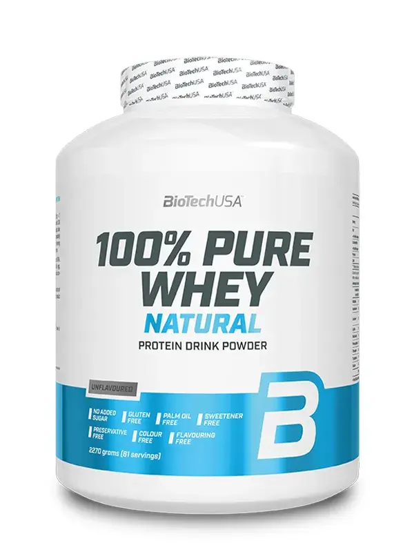 BioTechUSA Whey Protein 100% Pure, Neutralan, 2270g