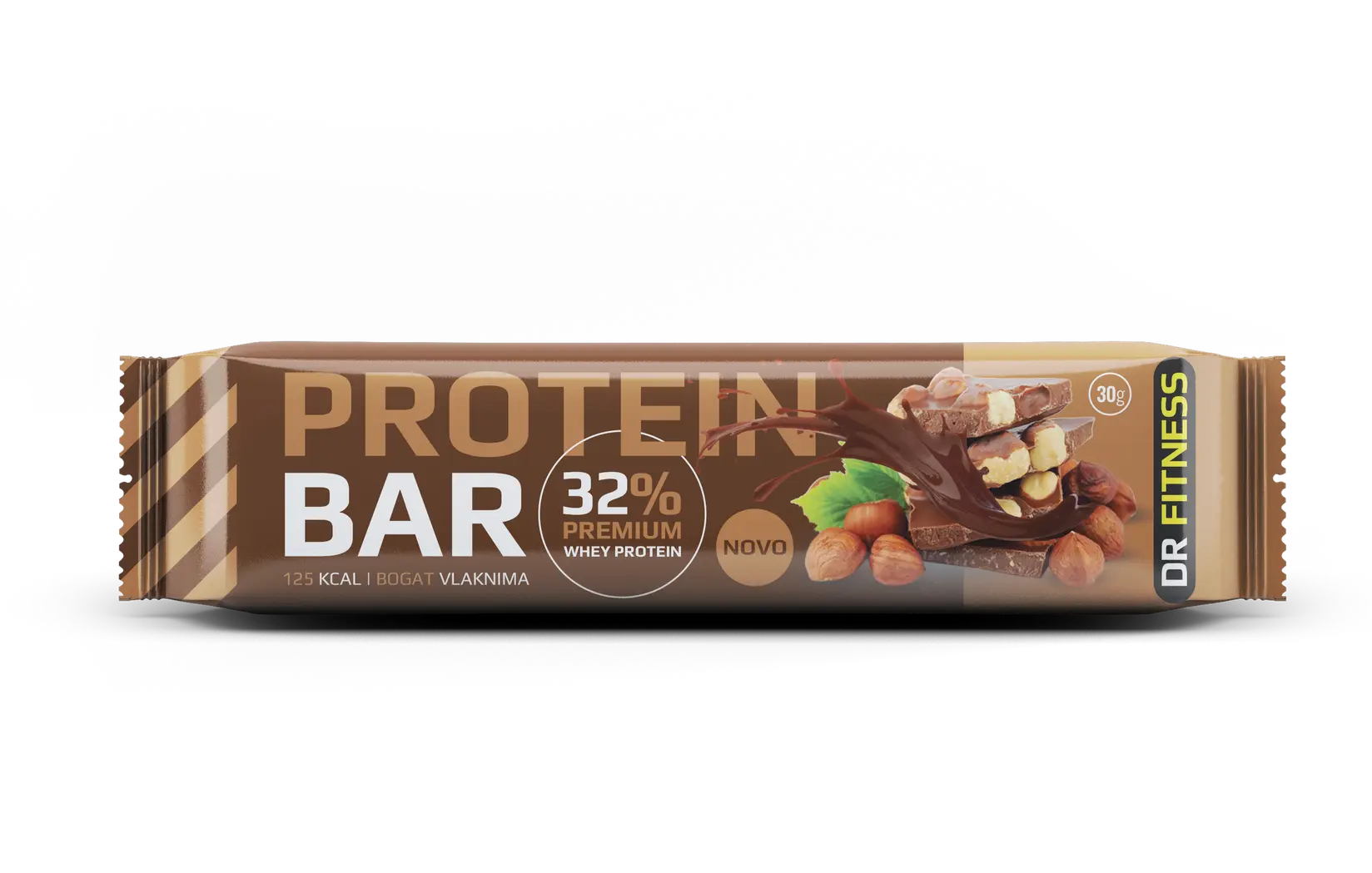 DRFITNESS Proteinska čokoladica, Lešnik 30g
