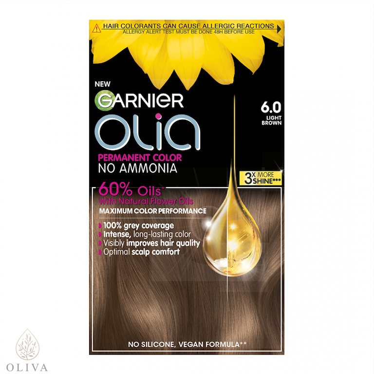GARNIER OLIA 6.0 BOJA ZA KOSU SVETLO SMEĐA