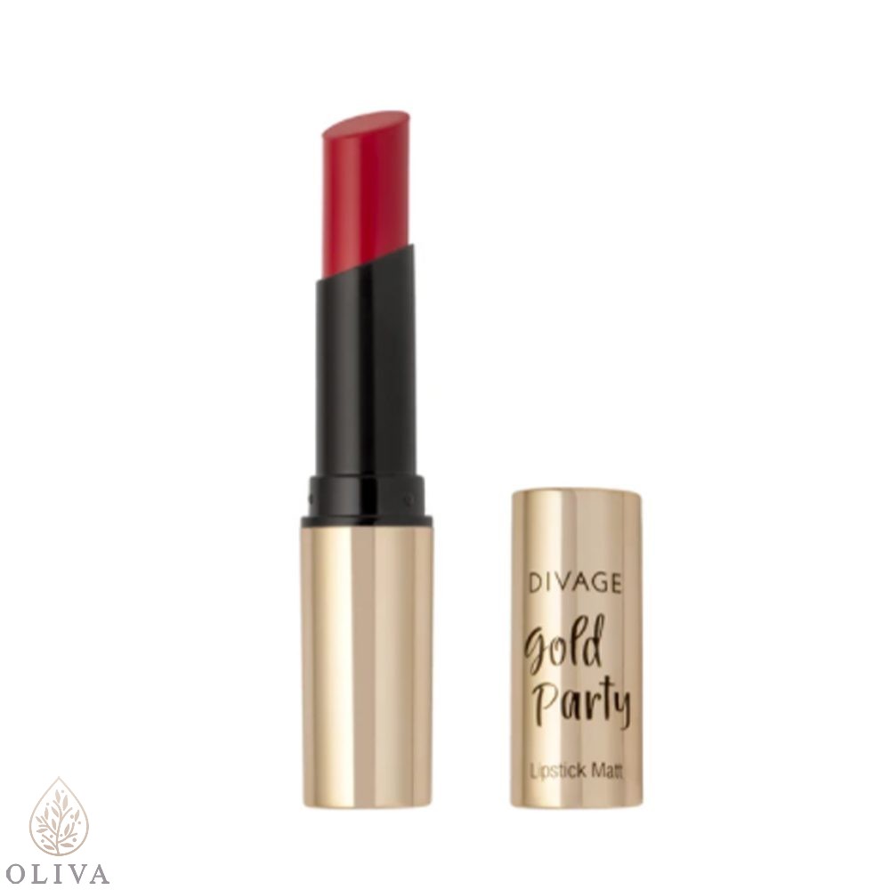 DIVAGE RUŽ ZA USNE GOLD PARTY LUXUTIOUS RED 02