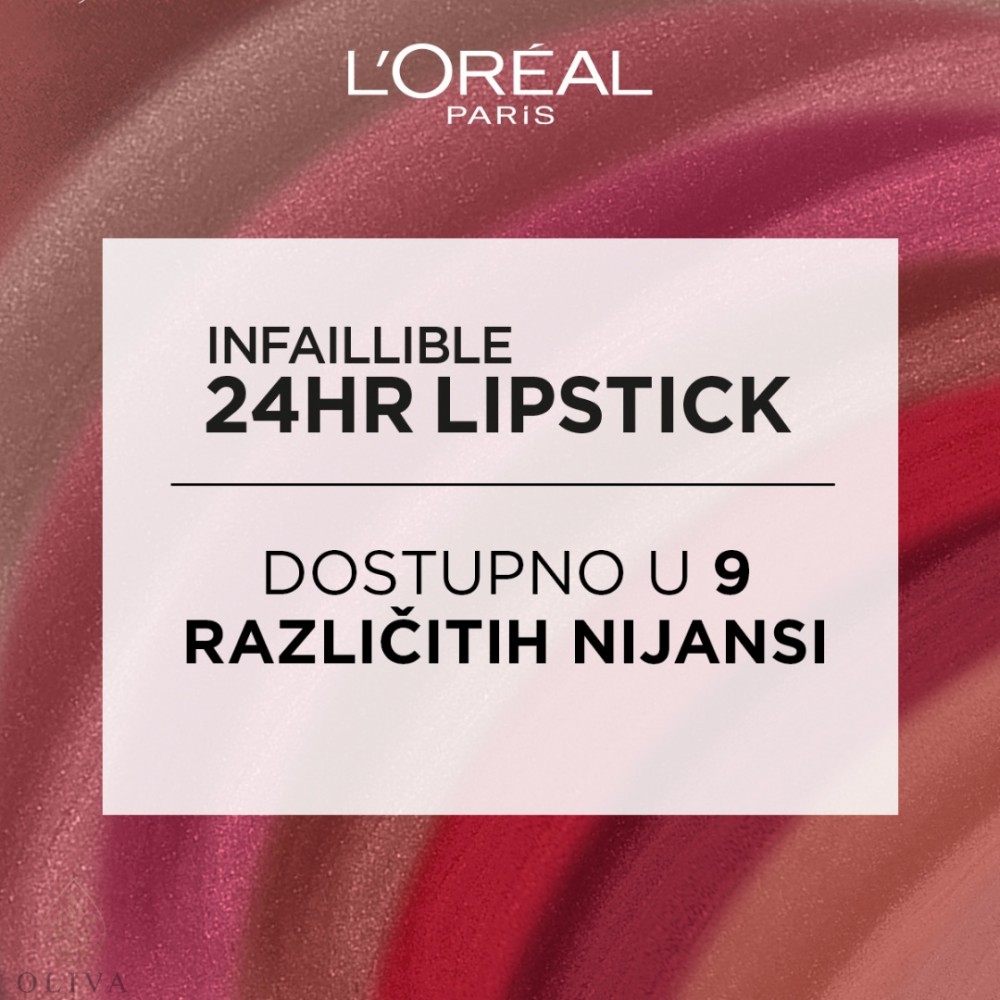 L'OREAL PARIS INFAILLIBLE 24H INCESSANT RUS TEČNI RUŽ ZA USNE 312