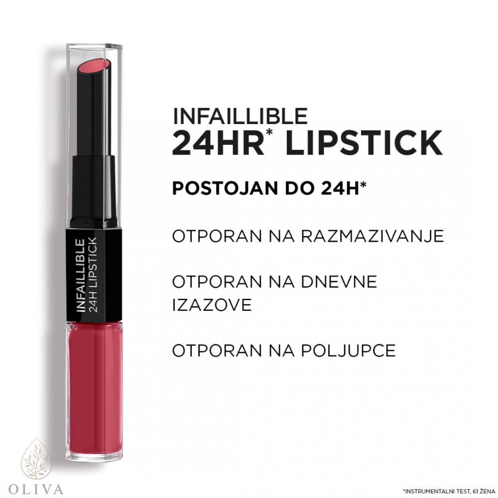 L'OREAL PARIS INFAILLIBLE 24H TIMELESS RED TEČNI RUŽ ZA USNE 501