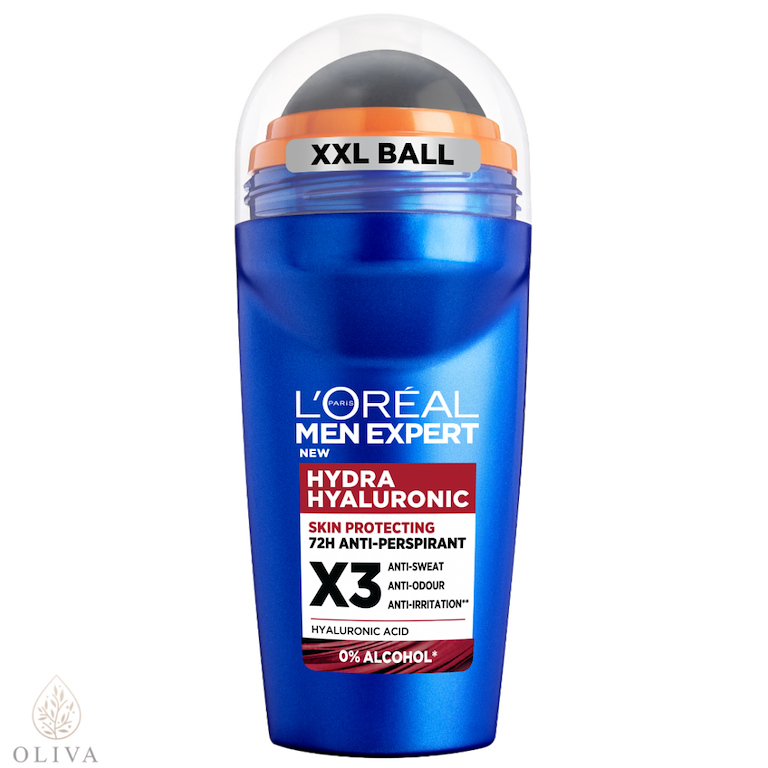L'ORÉAL PARIS MEN EXPERT HYDRA HYALURONIC 72H ANTI-PERSPIRANT ROLL-ON 50 ML