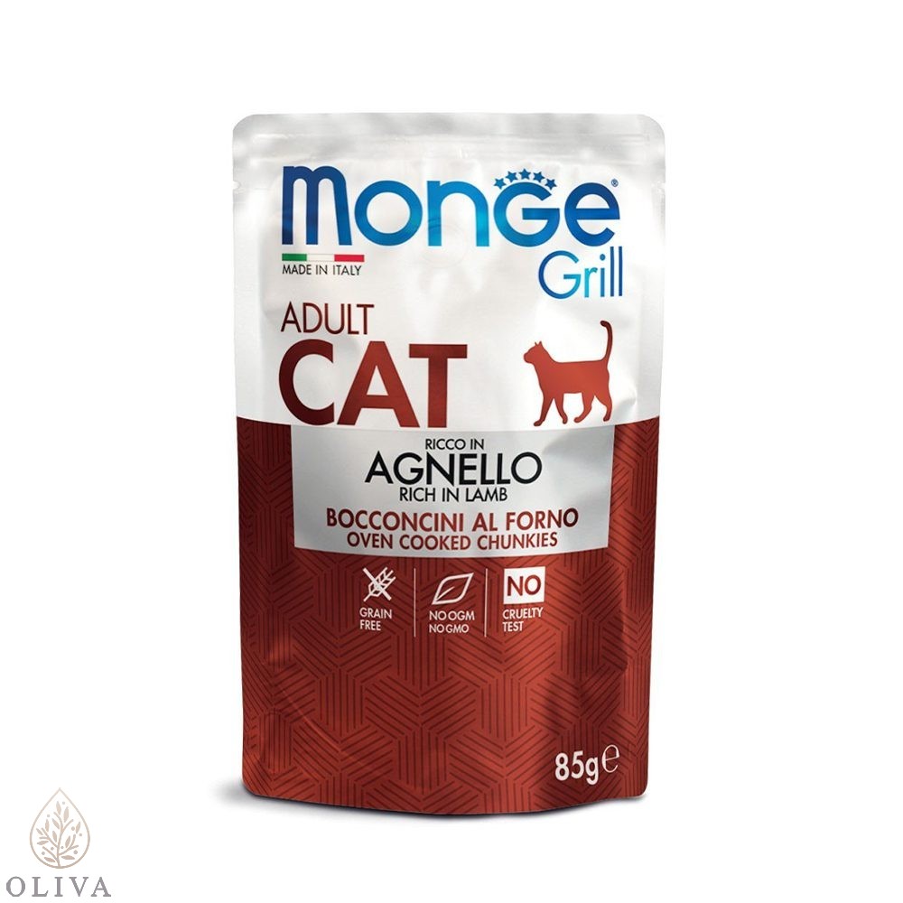 MONGE CAT GRILL SOS JAGNJETINA ADULT 85G