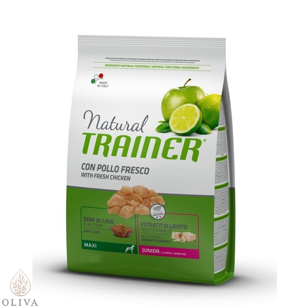 NATURAL TRAINER DOG SA SVEŽOM PILETINOM ZA MLADE PSE VELIKIH RASA 12KG