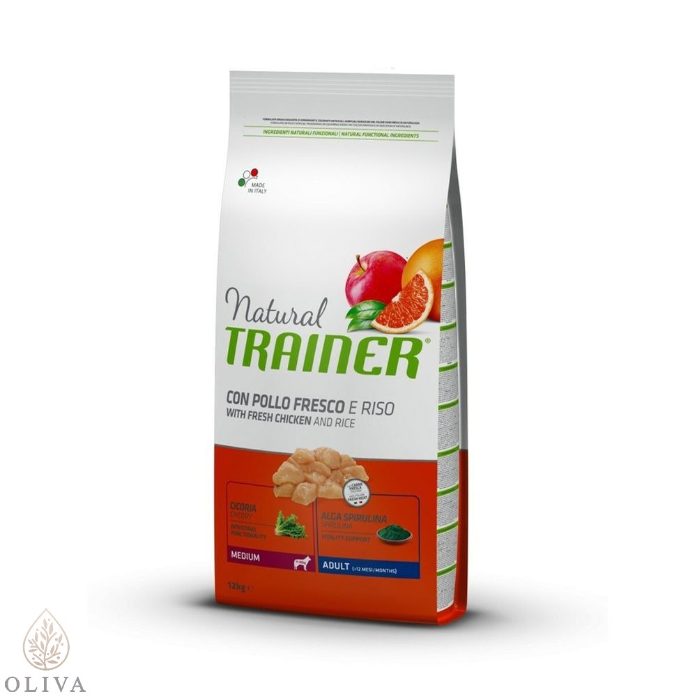 NATURAL TRAINER DOG SA SVEŽOM PILETINOM ZA ODRASLE PSE SREDNJIH RASA 12KG