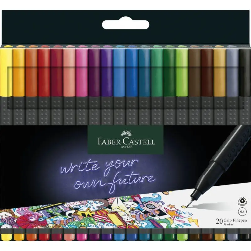 FABER CASTELL Set flomastera/lajnera Grip 20/1 151620