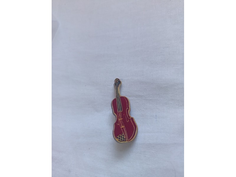 Violina - akrilni broš