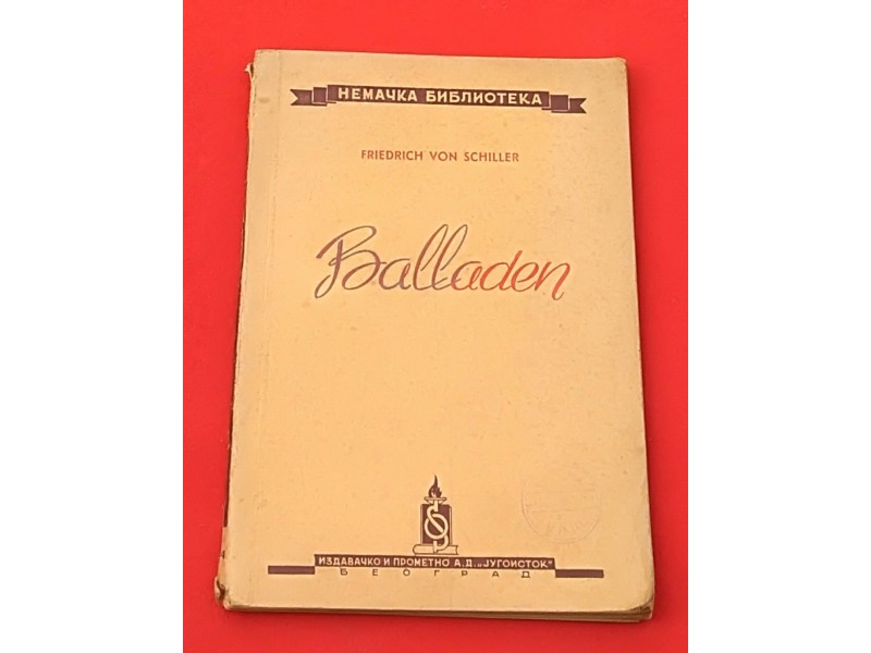 Balladen Friedrich von Schiller