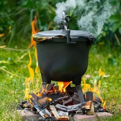 Bolzz čaјnik od livenog gvožđa 5l, lovački lonac, multigarden