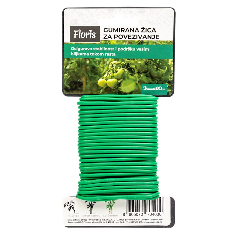 FLORIS- GUMIRANA ŽICA ZA POVEZIVANJE/VEZICA 3MMX10M