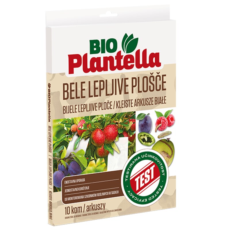 BIO PLANTELLA BELE LEPLJIVE PLOČE 24X17 10/1