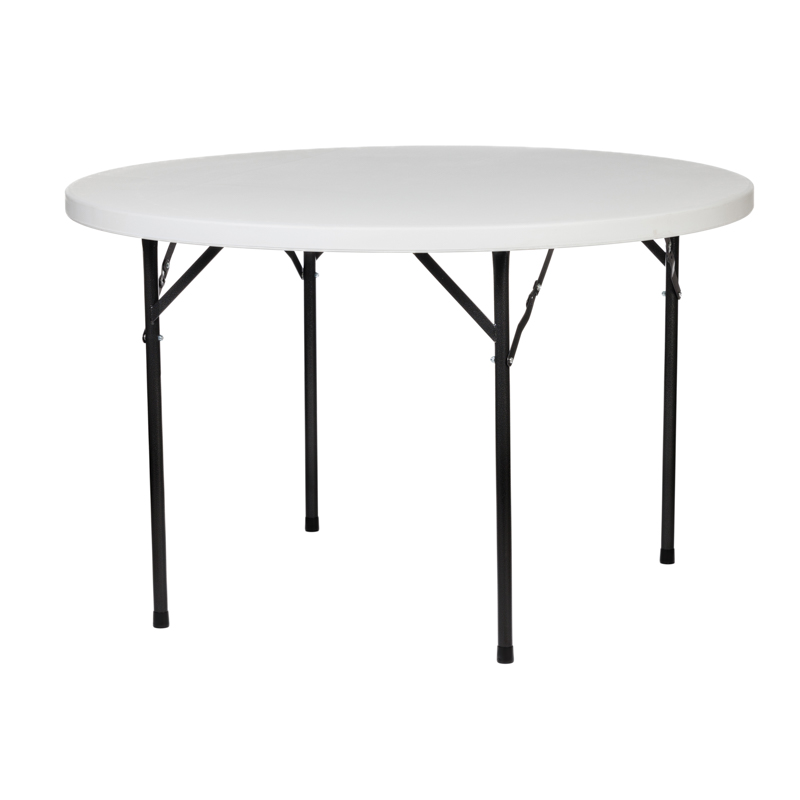 SKLOPIVI PLASTICNI STO OKRUGLI BELI 120CM