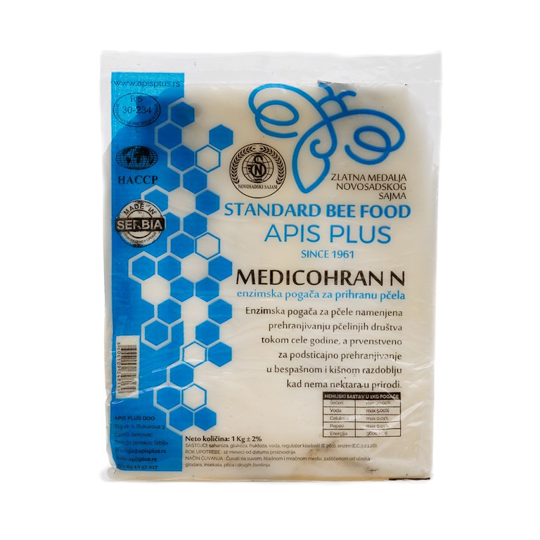 ENZIMSKA POGAČA ZA PRIHRANU PČELA- MEDICOHRAN N 1KG