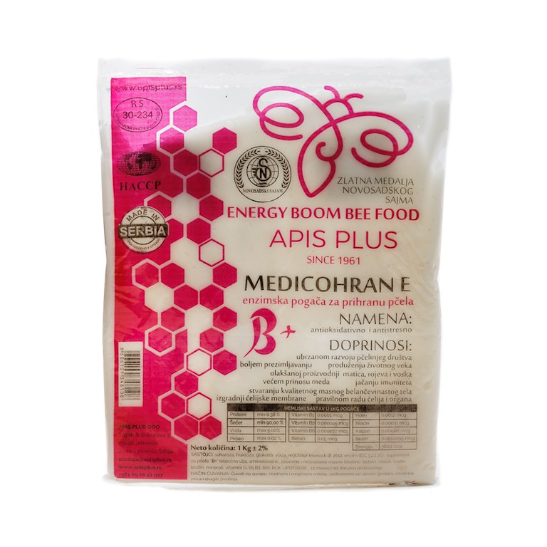 ENZIMSKA POGAČA ZA PRIHRANU PČELA- MEDICOHRAN E 1KG