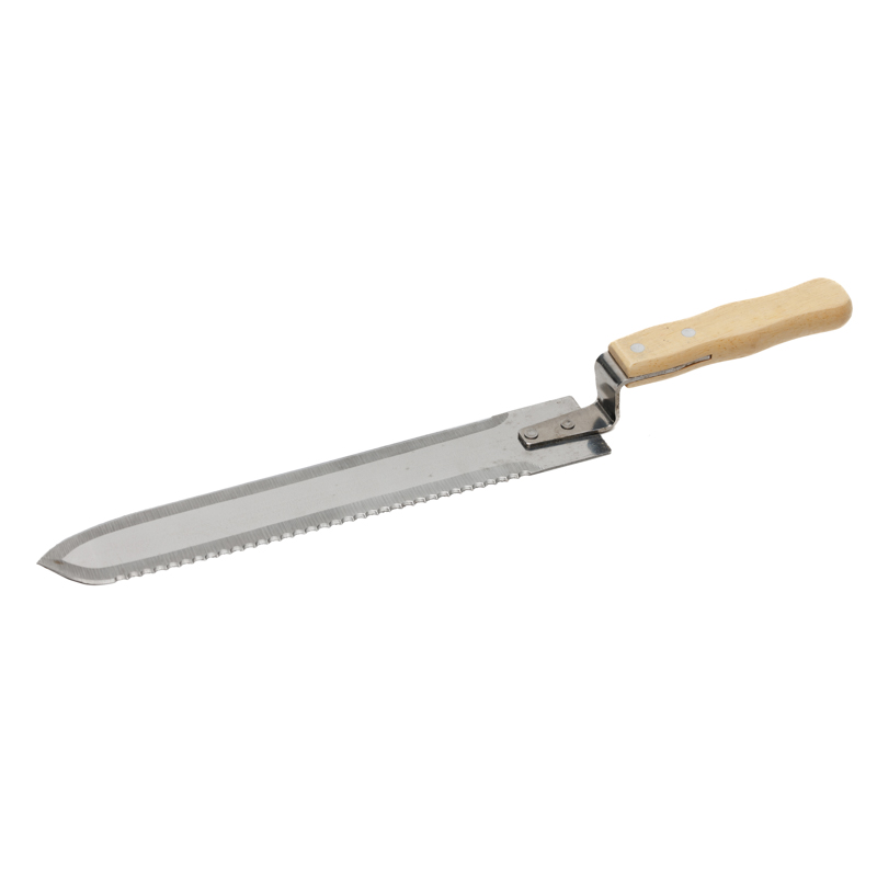 NOŽ ZA OTVARANJE SAĆA 42CM, NAZUBLJEN SA JEDNE STRANE, INOX