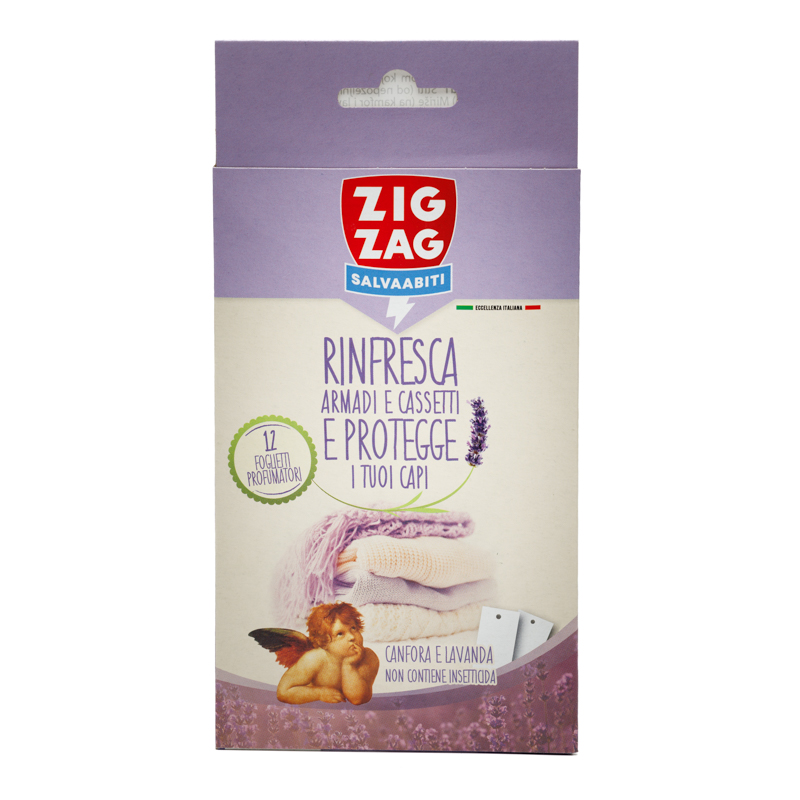 ZIG ZAG ČUVAR GARDEROBE PROTIV MOLJACA U LISTIĆIMA-LAVANDA 12/1 NOVO