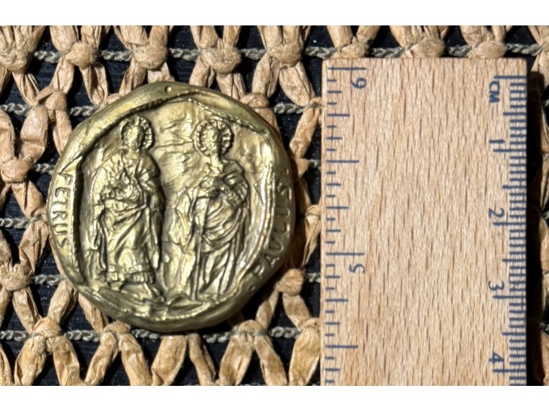 plaketa Vatikan Petrus i Paulus Italija religija