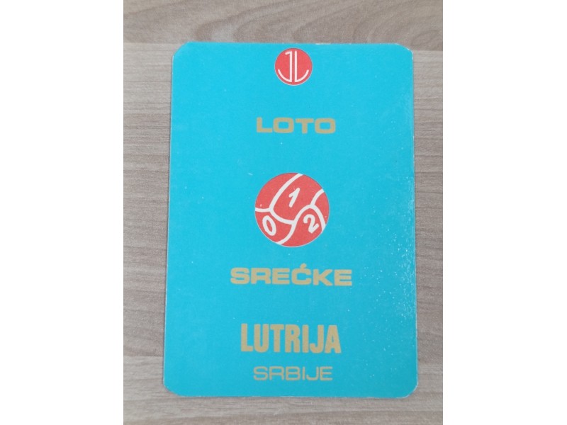 Vintage kalendar Loto 1974