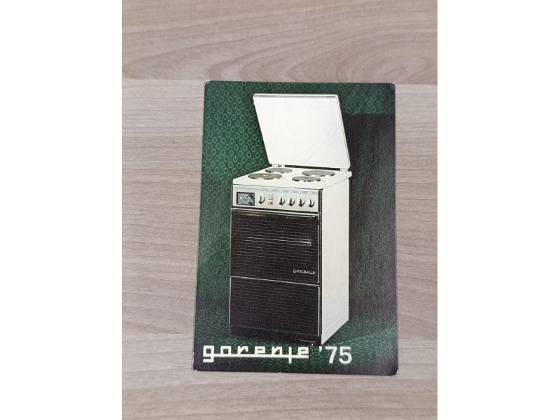 Vintage kalendar Gorenje 1975