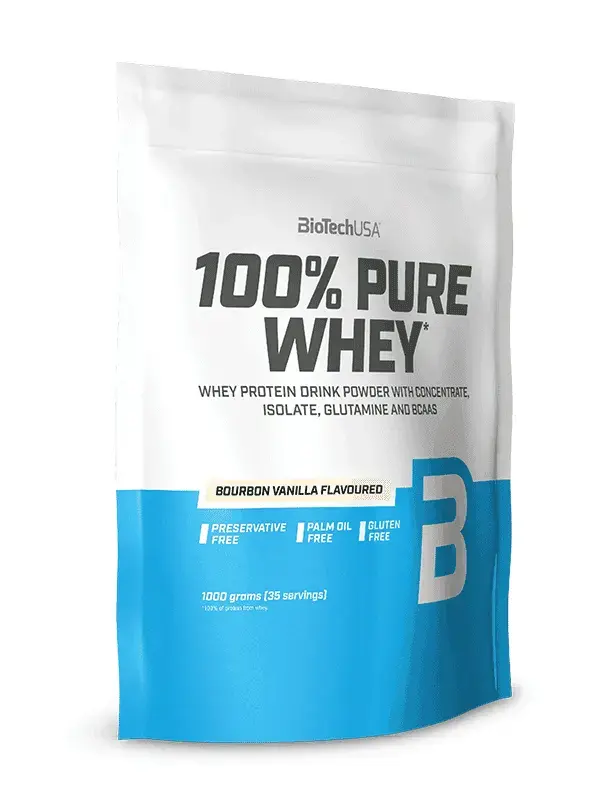 BioTechUSA Whey Protein 100% Pure, Vanila burbon, 1kg