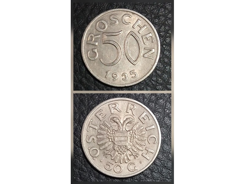 Austrija 50 Groschen 1935 god.