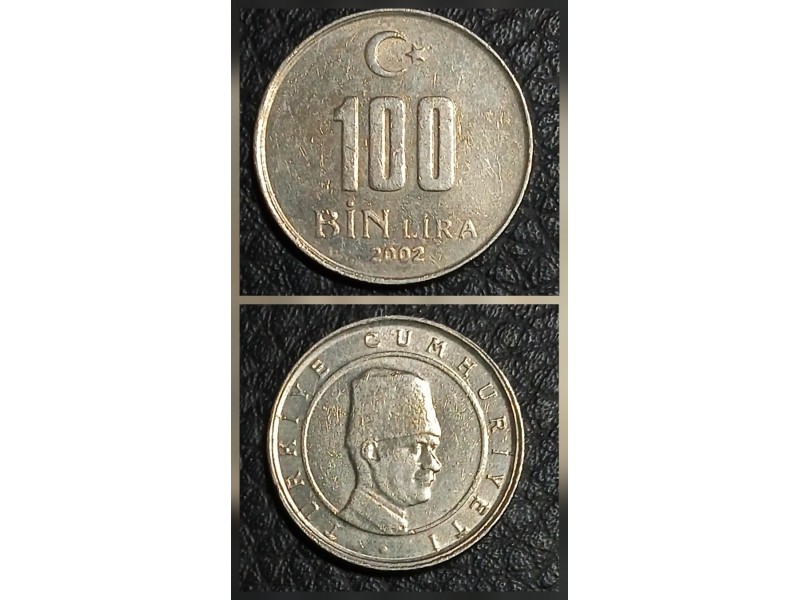 Turska 100 Bin Lira 2002