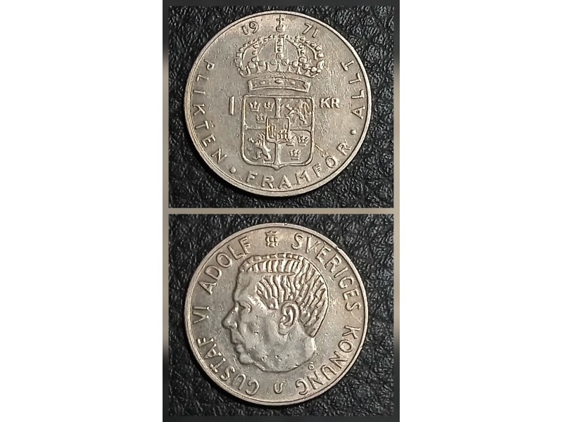 Švedska – 1 Krone 1971