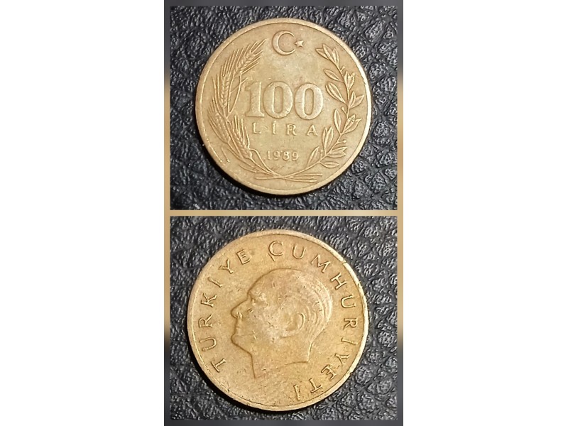 100 Lira 1989 – Turska