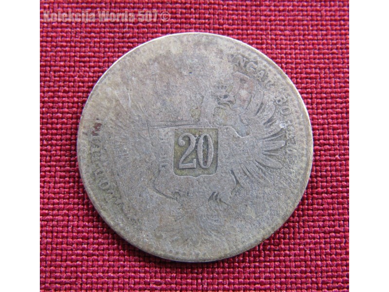 Srebrna Kovanica 20 Kreuzer Krajcara Austrija