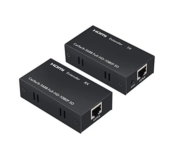 Aktivni HDMI Extender Ekstender do 60m preko LAN mrežnog kabla Cat5e/Cat6 1080p
