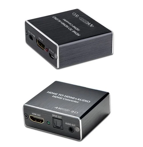 HDMI Audio Ekstraktor Konverter 4K – Uređaj za Odvajanje Zvuka iz HDMI Signala HDMI na Optički SPDIF i 3.5mm