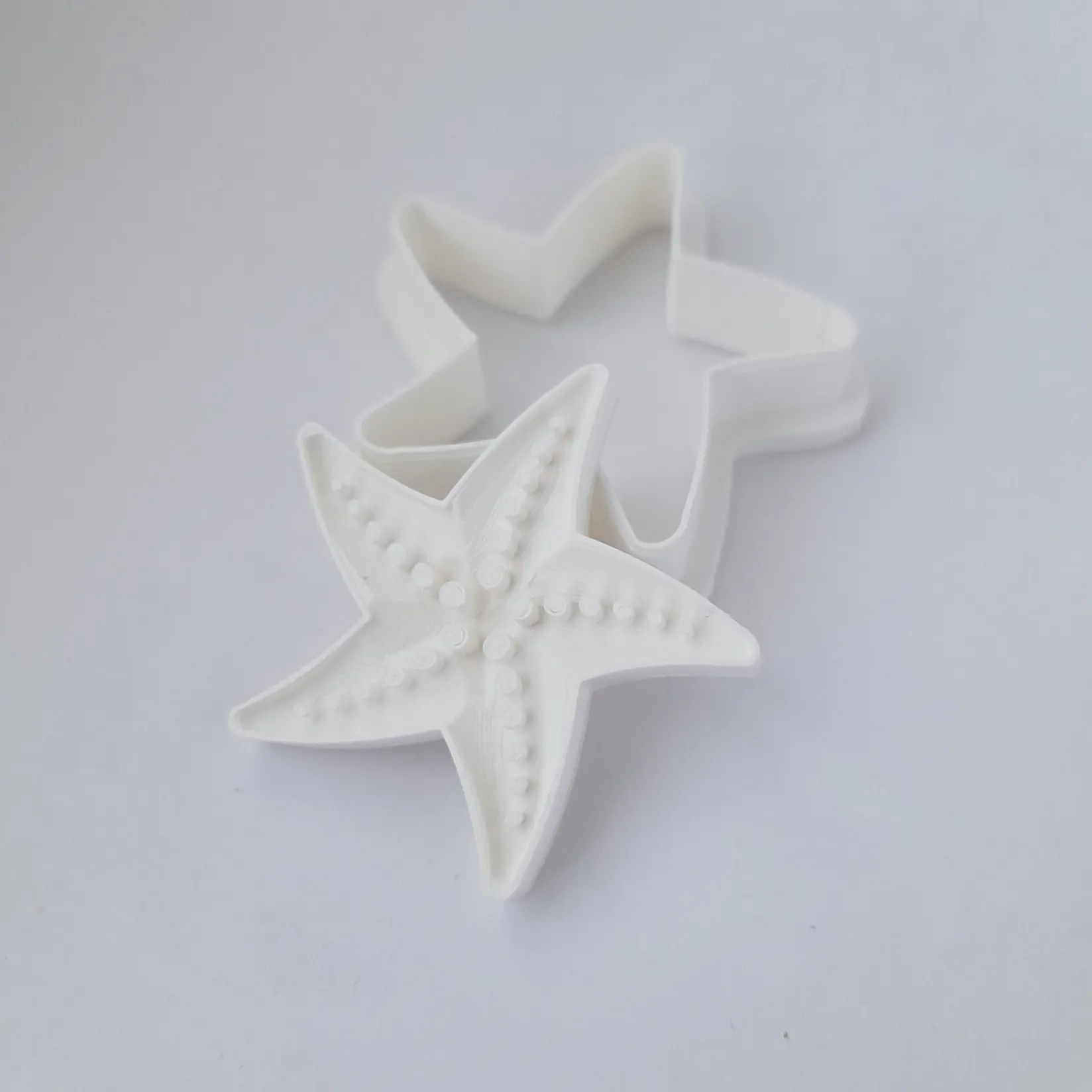 KREATIVNI SLATKIŠI Modla za kolače i ukrase Morska zvezda, 6 cm, Bela