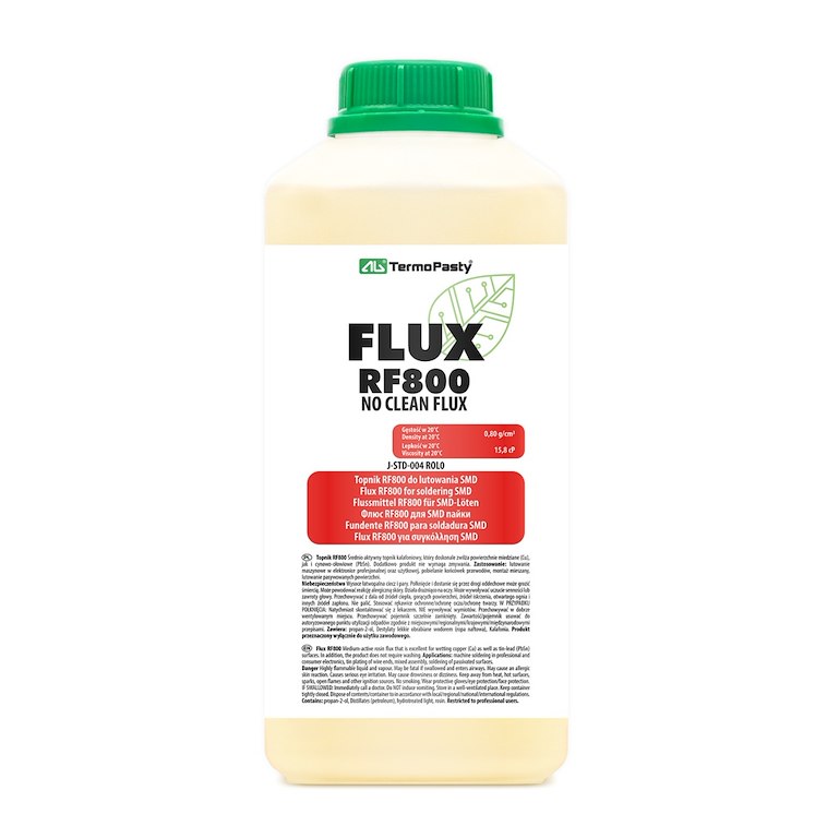 Tečni fluks za SMD lemljenje AG TermoPasty RF800 No Clean Flux 1000ml