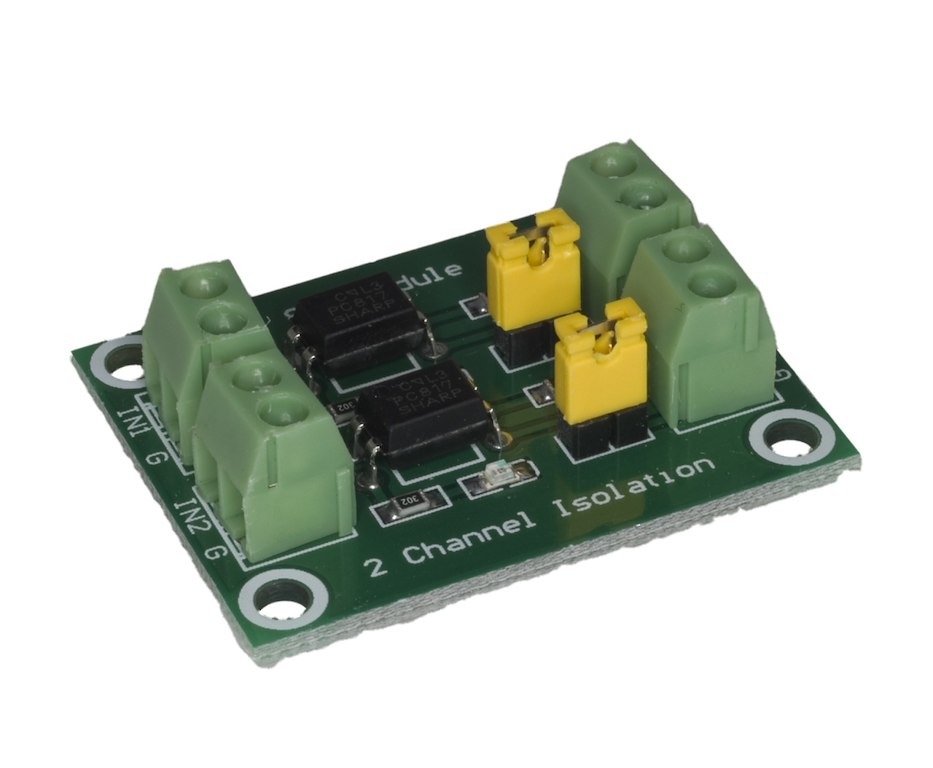 2-Kanalni Optokapler Izolacioni Modul PC817 (3.6V-24V)