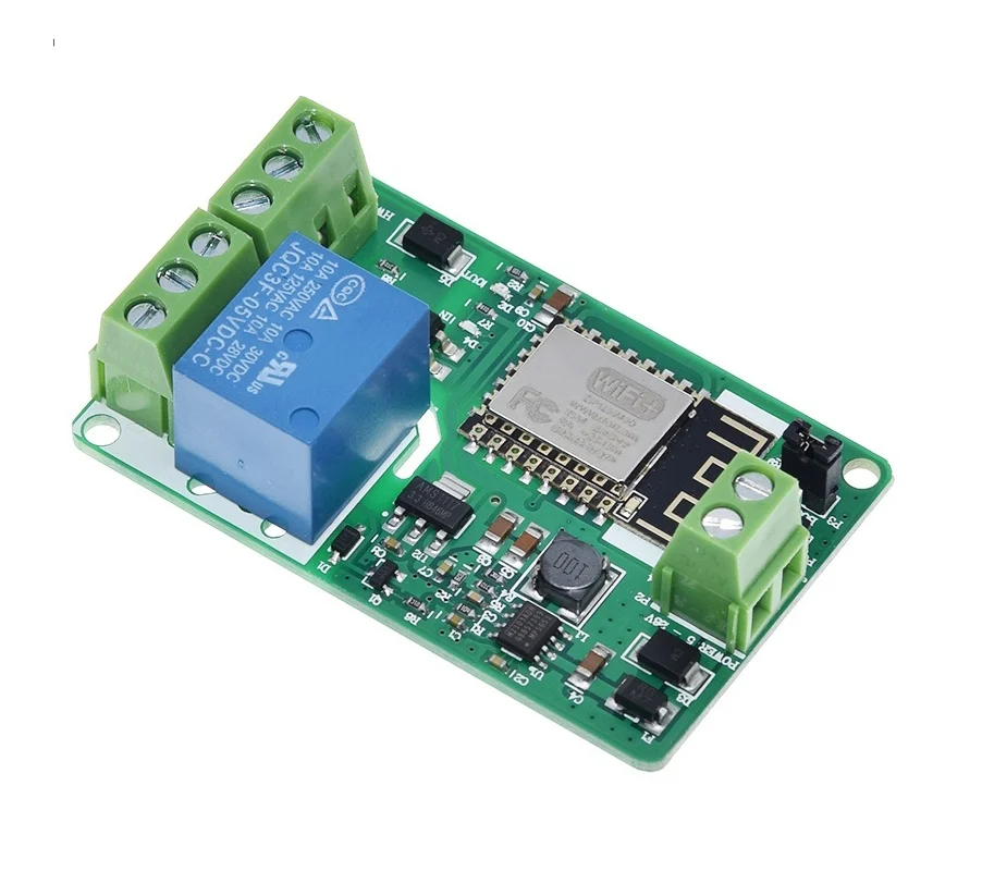 Smart WiFi Pametni Prekidač Relej 5-28V ESP8266 ESP-12F 10A Jednokanalni Modul