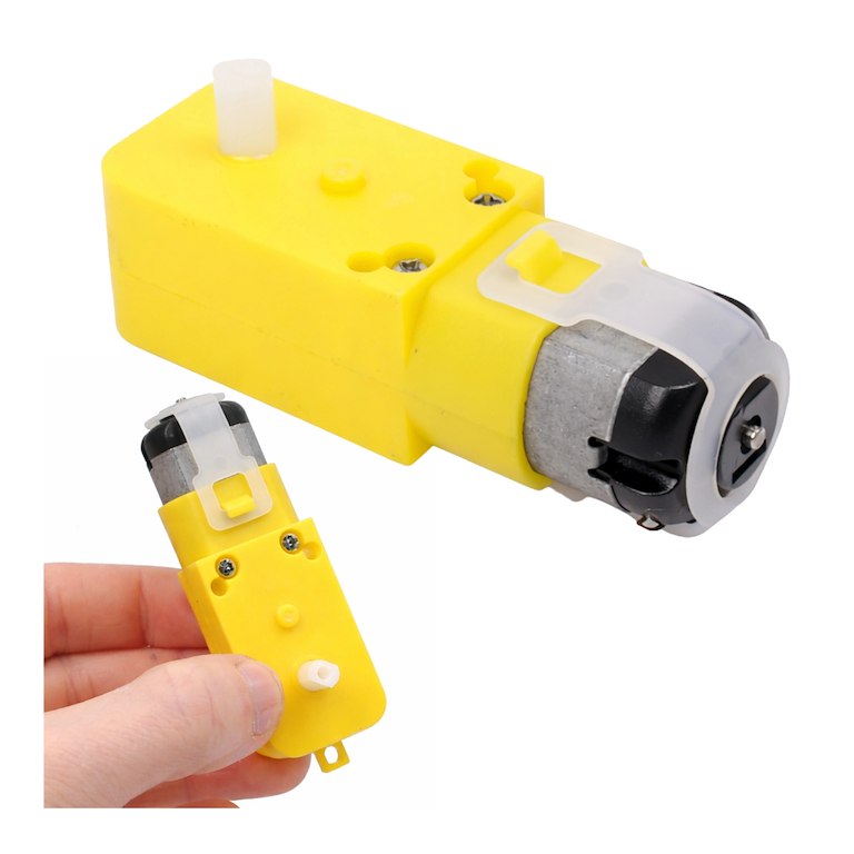 DC Motor sa Reduktorom 3-12V za Robot Automobil - Žuti TT Motor