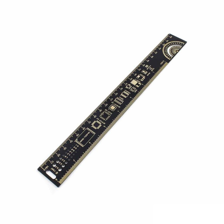 PCB Lenjir 25cm (10") - Multifunkcionalni Inženjerski Alat sa SMD Referencama