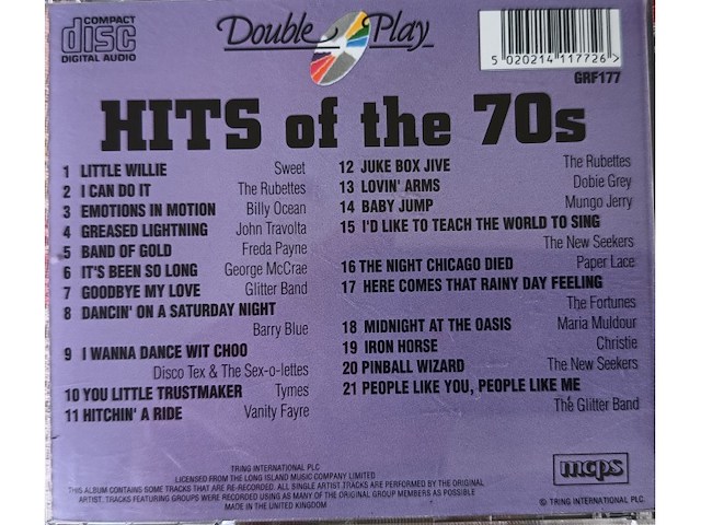 CD Hits Of The 70s Volume One