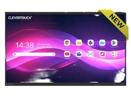 CleverTouch 86” IMPACT Lux Black Interactive Display